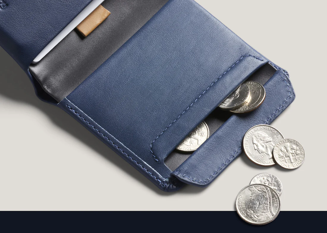 Coin Wallet | Leather Bi-fold Wallet with Coin Pouch | Bellroy