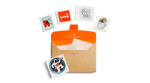 Surprise Sticker Pack | 5 Unique Stickers | Bellroy