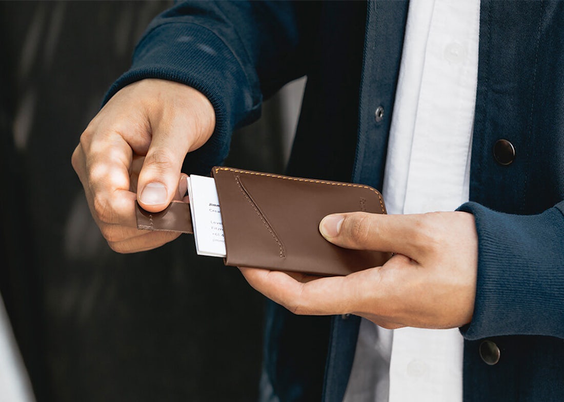 Card Sleeve: Slim Leather Card Holder Wallet | Bellroy